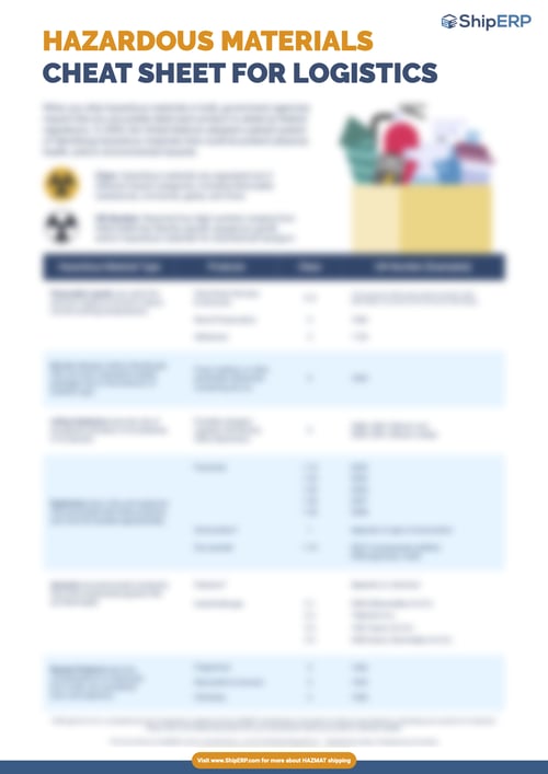 Hazardous Materials Cheat Sheet for Logistics | ShipERP